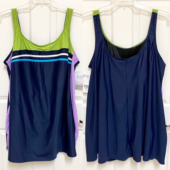 Delta Burke | Swim | New 28w 3x Delta Burke Swim Dress Bathing Suit ...